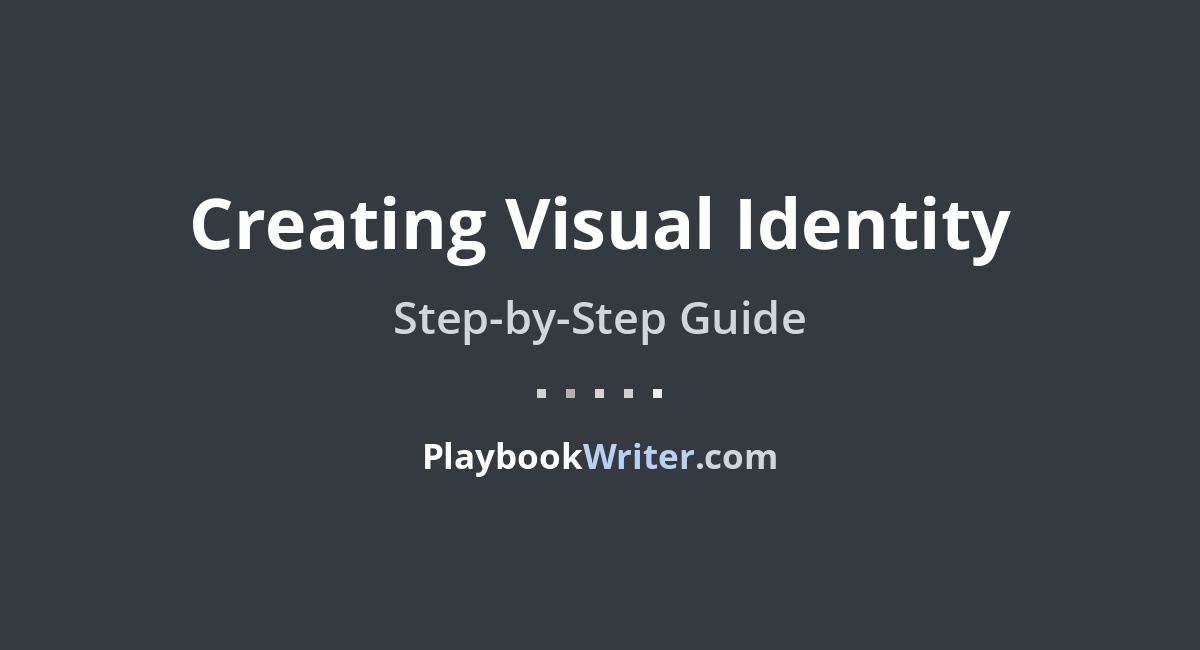Creating Visual Identity | PlaybookWriter